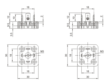 Din 43650 mpm male base form a ip65 soldering waterproof solenoid valve ...