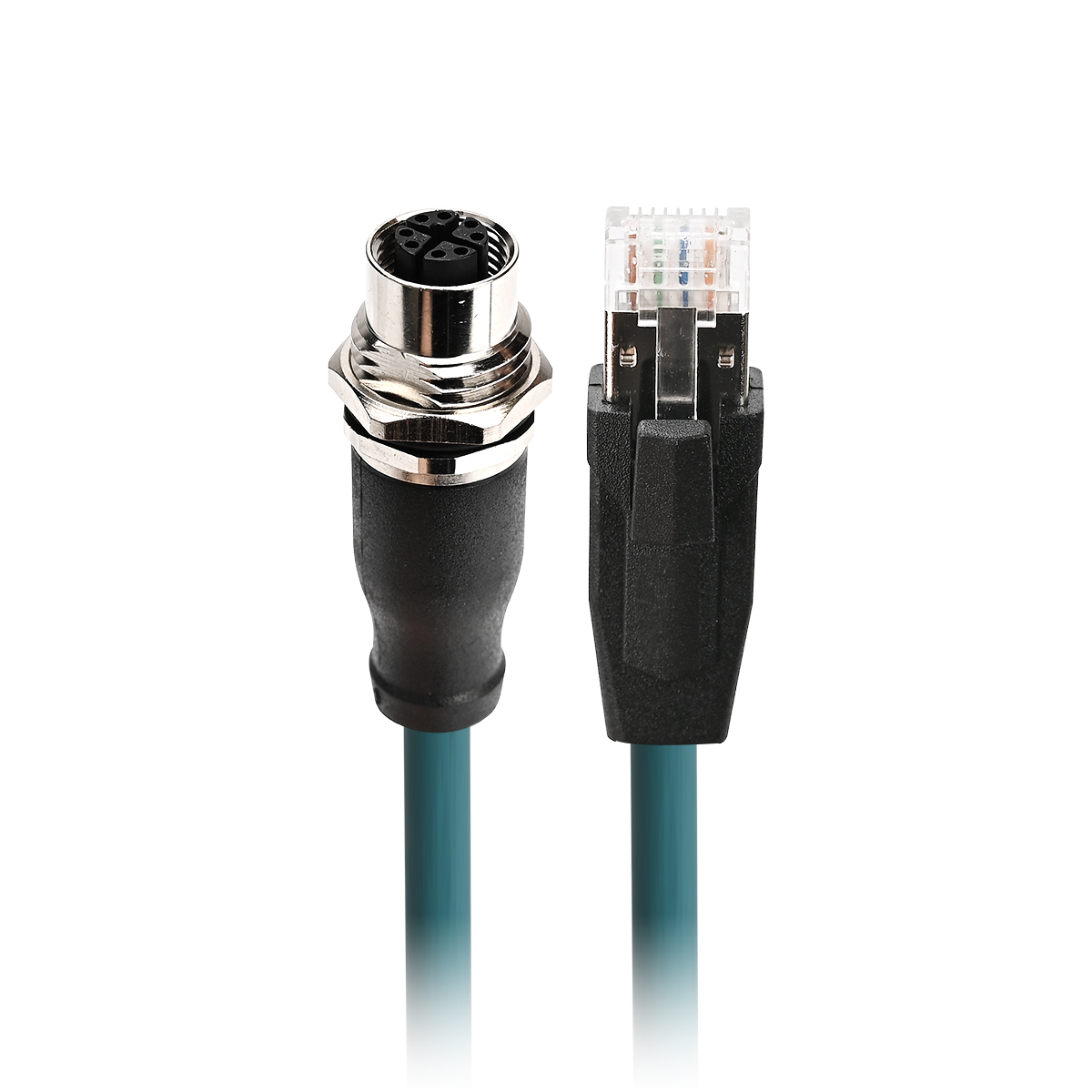 X-Coded M12 to RJ45 Cable | Ethernet & Profinet | Fremi