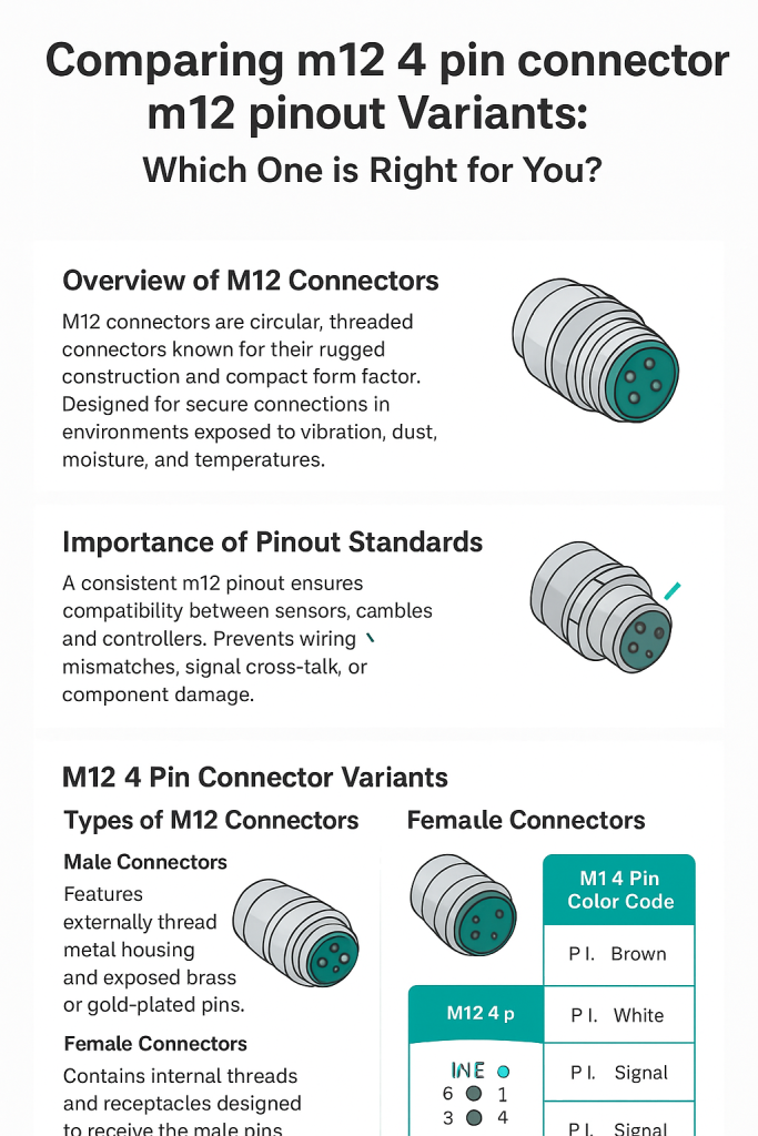 Comparing m12 4 pin connector m12 pinout Variants: Which One is Right ...